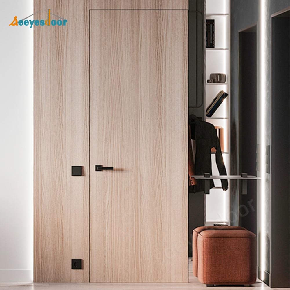 Wooden hidden door