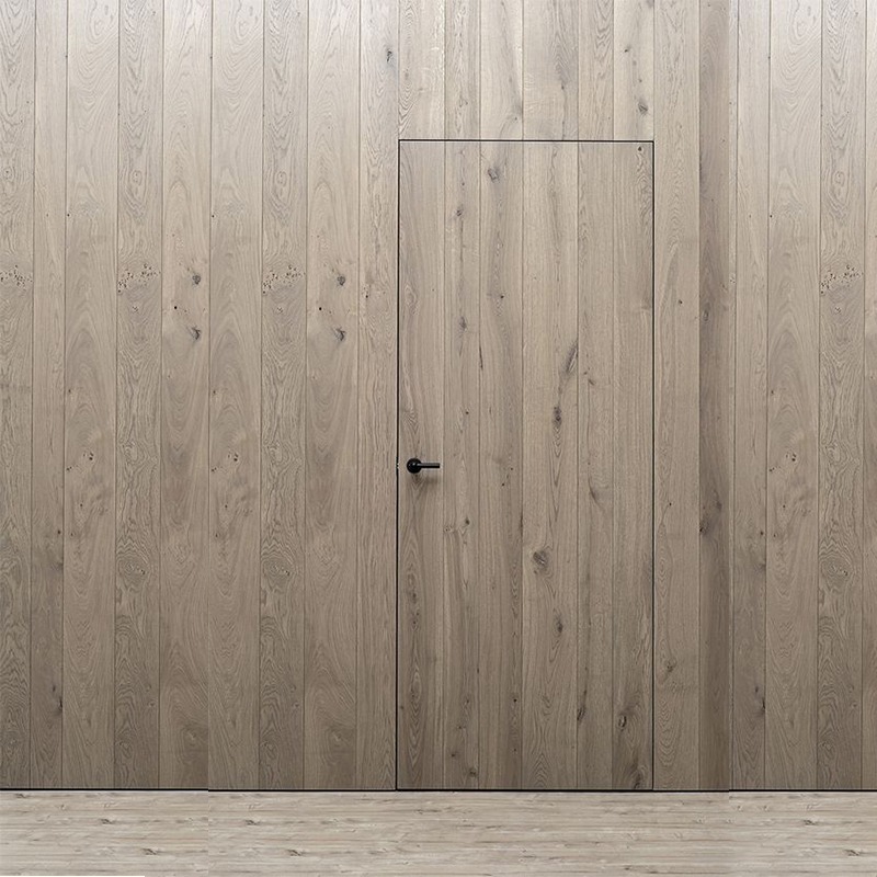 Wooden hidden door