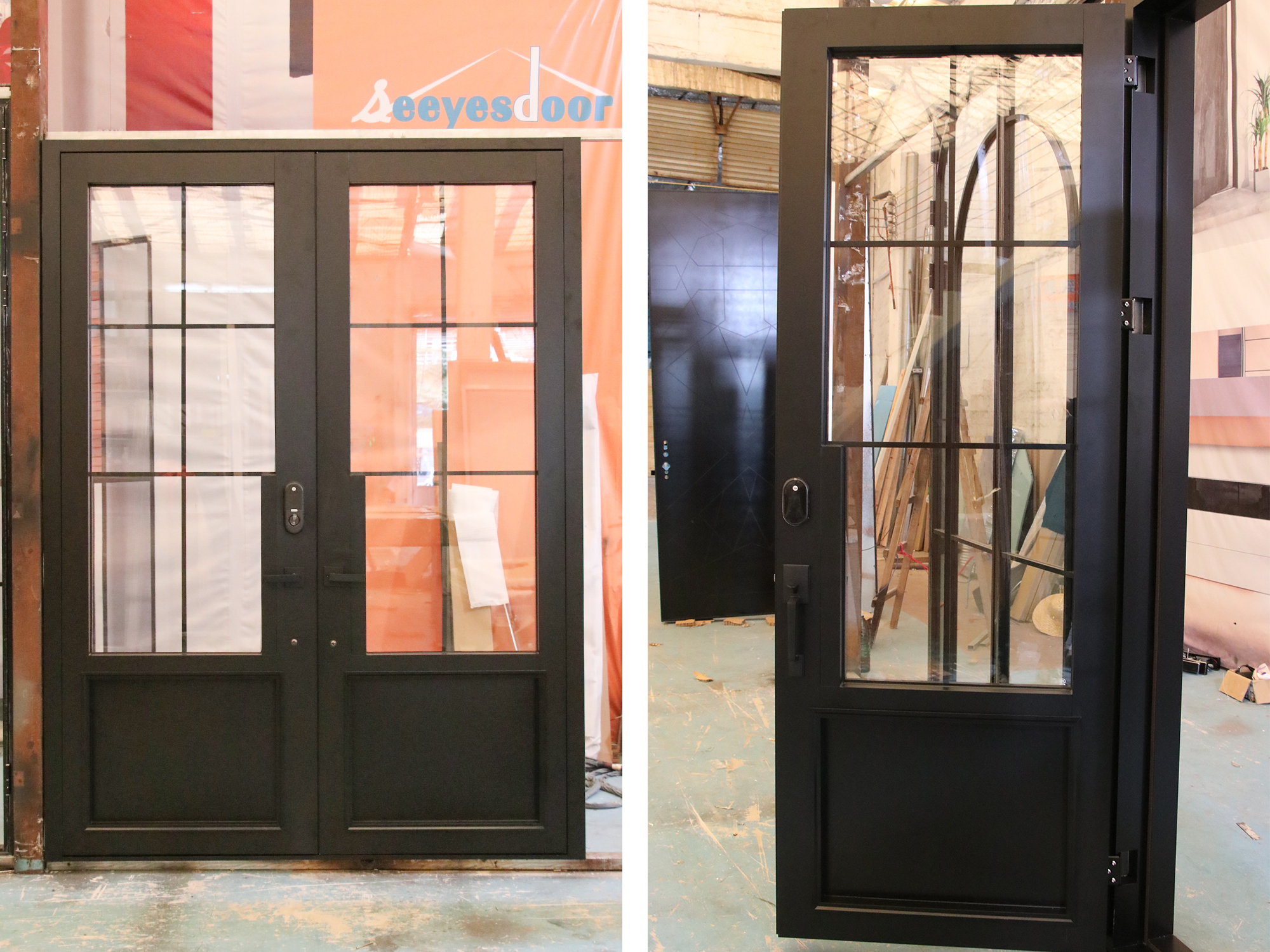 German villa glass door