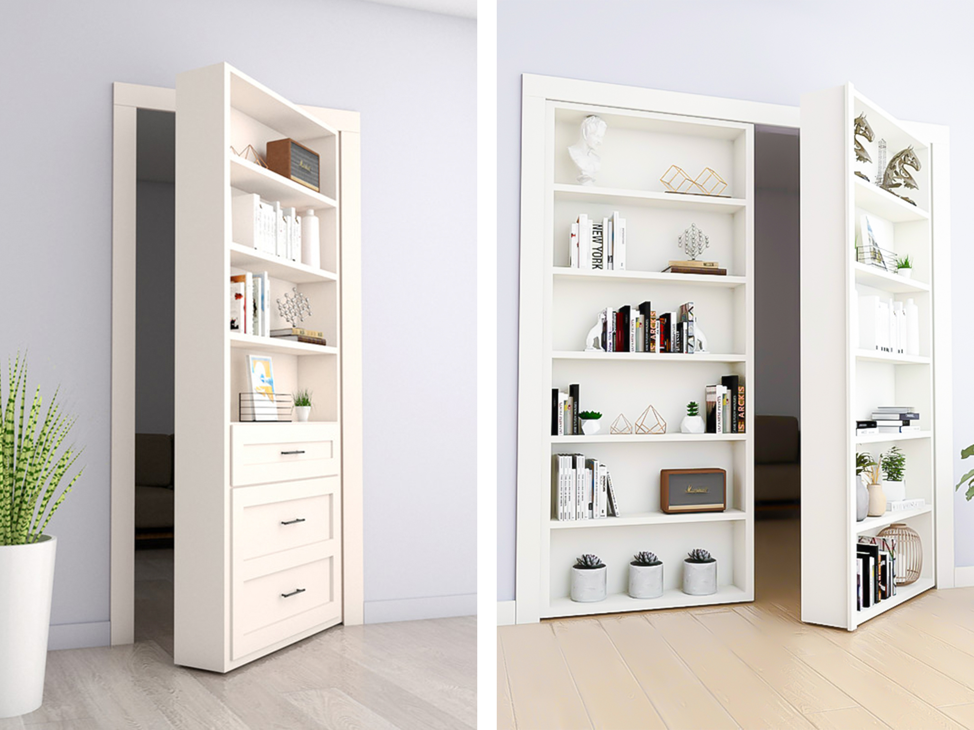 Customized Bookcase Doors